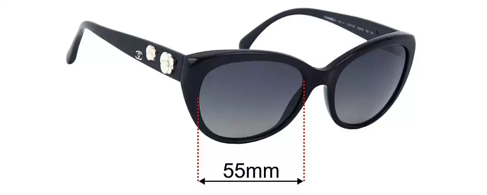 Chanel 5187-H 55mm Replacement Lenses by Sunglass Fix™